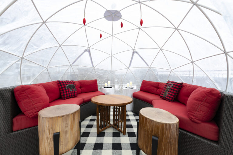 Now Open: Muskoka Ice Caves Let You Dine in Geodesic Domes on Lake Rosseau
